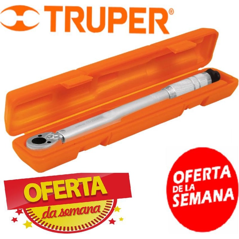 Torquímetro 1/2 truper 150 lb/ft 204 nm 2 lectura importado reversible ...