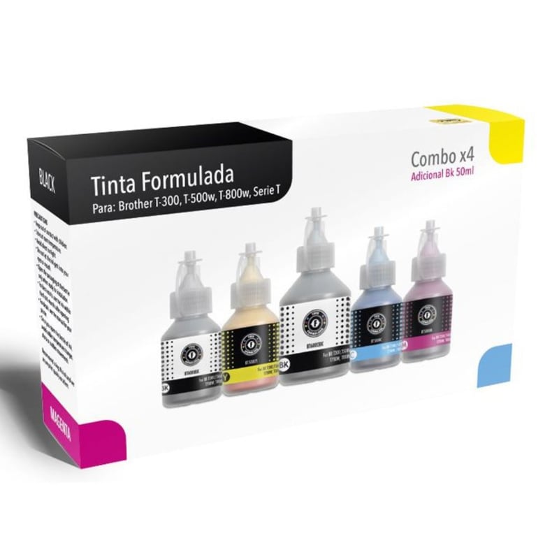 TINTA FORMULADA COMBO BROTHER T520/T720W NEW PRINT | falabella.com