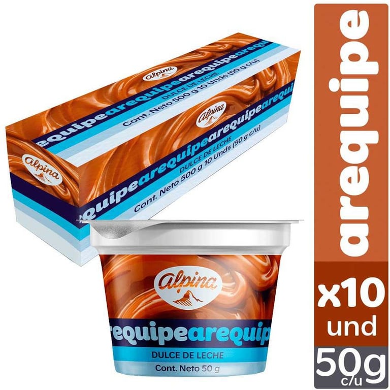Arequipe Alpina x 10 Unidades 50 Gramos ALPINA | falabella.com