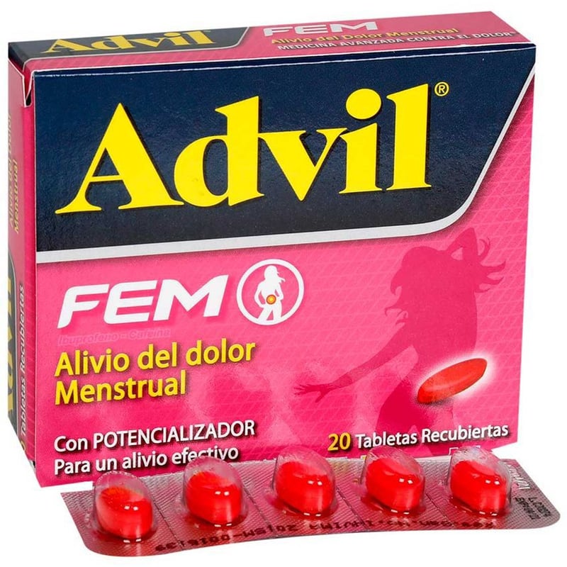 Advil Fem 400 Mg Caja x 10 Tabletas ADVIL | falabella.com