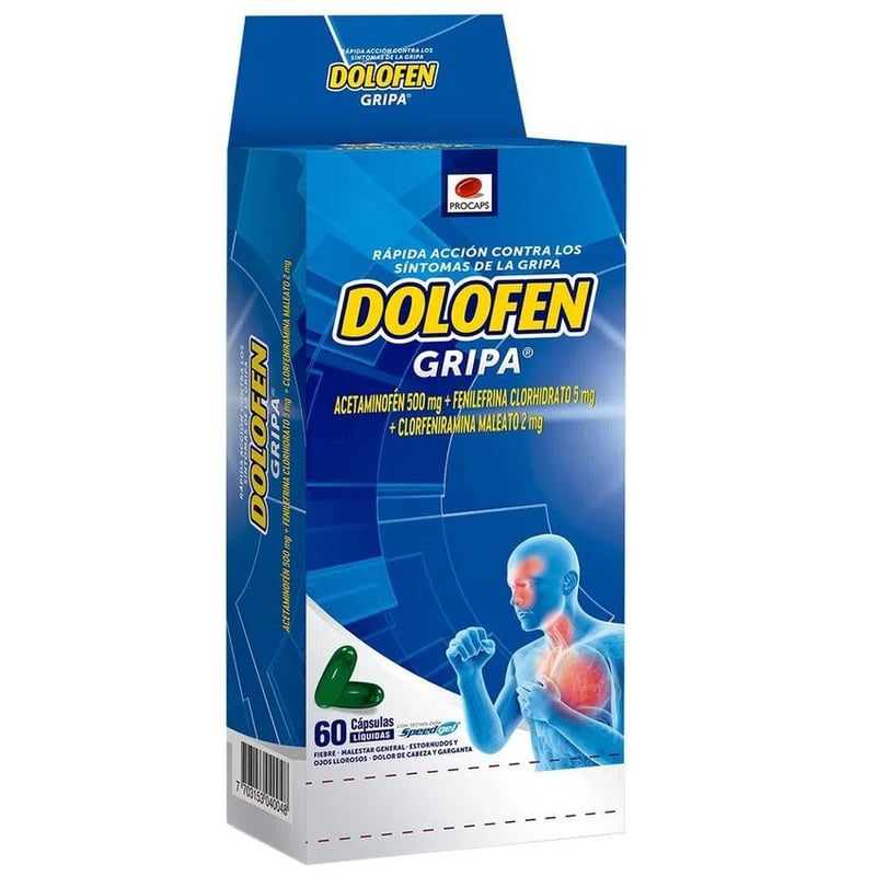 Dolofen Gripa Rápida Acción x 60 Cápsulas PROCAPS | falabella.com