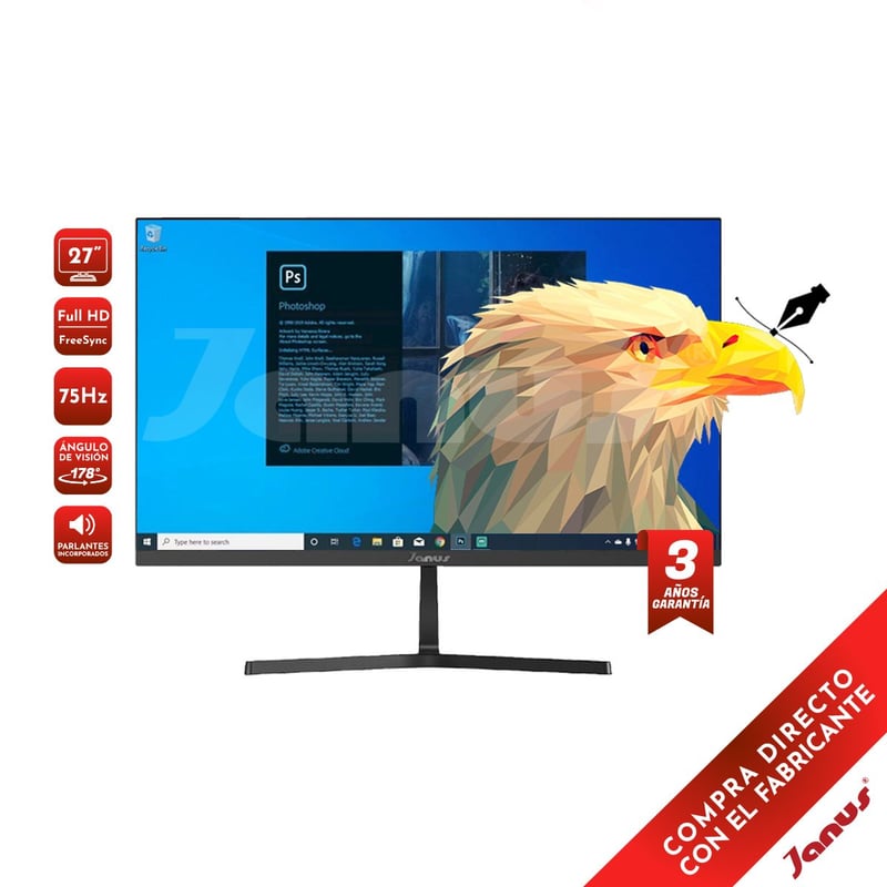 MONITOR MARCA JANUS IPS 27 FULL HD JANUS | falabella.com