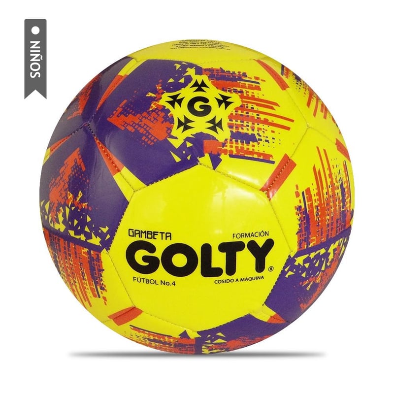 Balón Fútbol Golty Fundamentación Gambeta Niños No4-Amarillo GOLTY ...