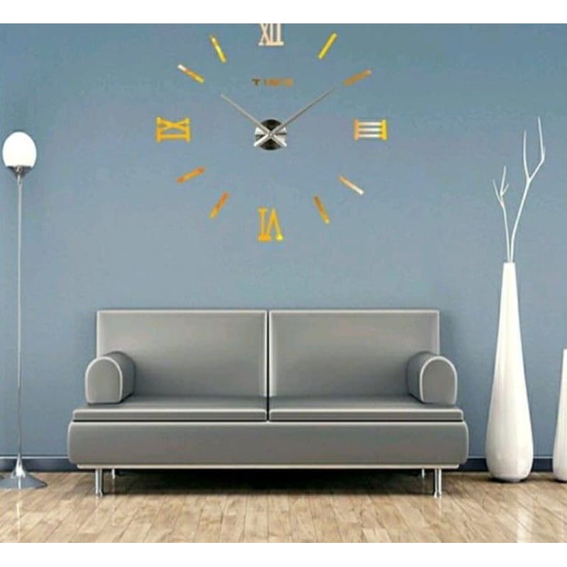 Reloj de Pared 3D Moderno Decorativo Para Hogar Romano Dorado AMERICO ...