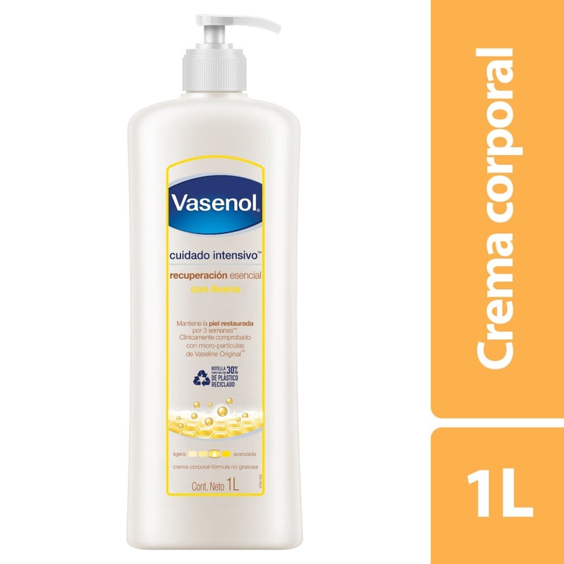 Crema Corporal Vasenol Avena Humectante Total X 1000ml VASENOL ...