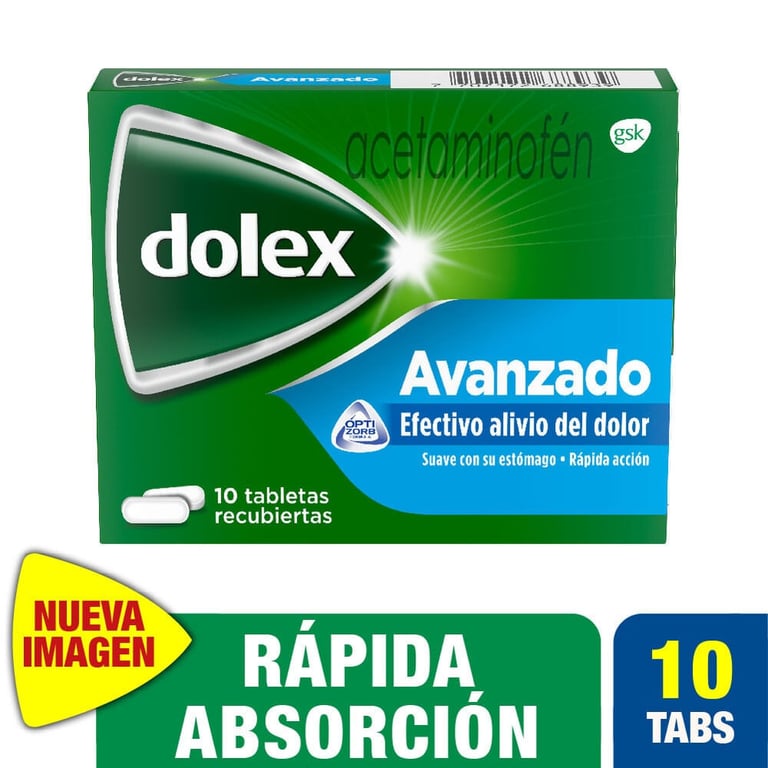Dolex Avanzado 500mg Caja X 10 Tabletas Recubiertas DOLEX | falabella.com