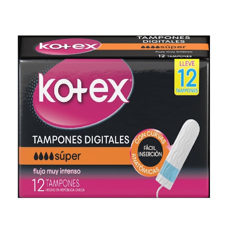 Tampones Kotex Digital Flujo Intenso X 12und KOTEX | falabella.com