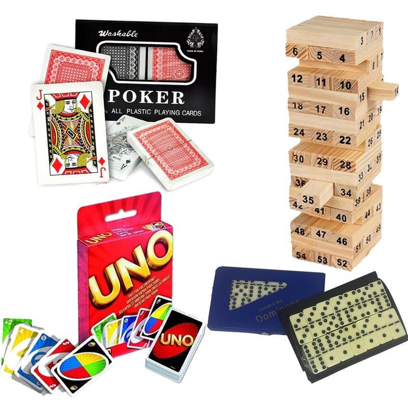 Poker plastificado jenga domino clasico uno clasico MULTIPLACE COLOMBIA ...