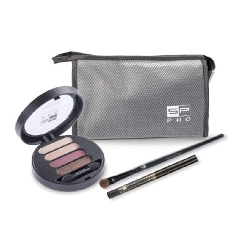 Combo Look Ojos SP Pro Plumón Cuarteto de sombras y Brocha SP PRO ...