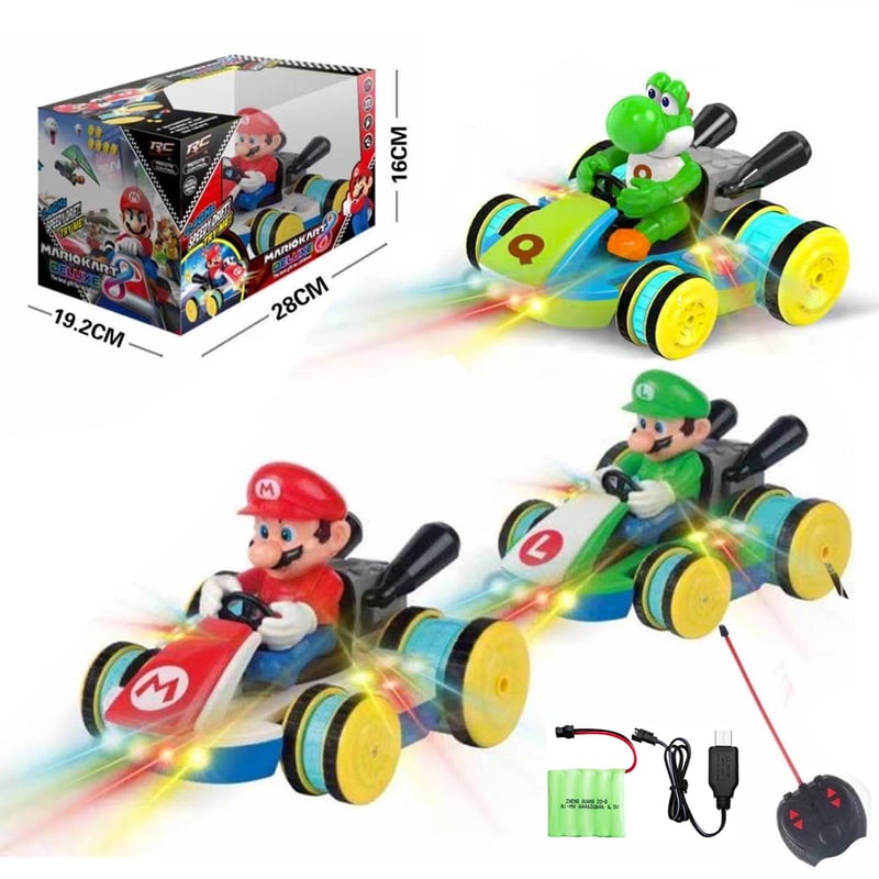 Mario Kart Carro control remoto con baterias recargables MULTIPLACE ...