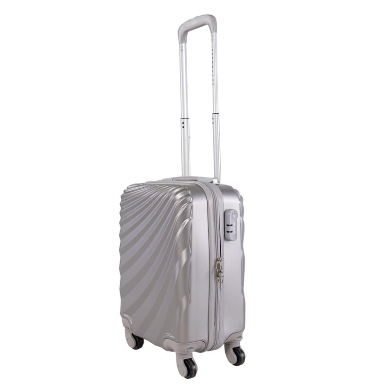Maleta de Mano 18 Pulgadas Viaje Rigida Cabina 10kg Abs - Plateado - M ...
