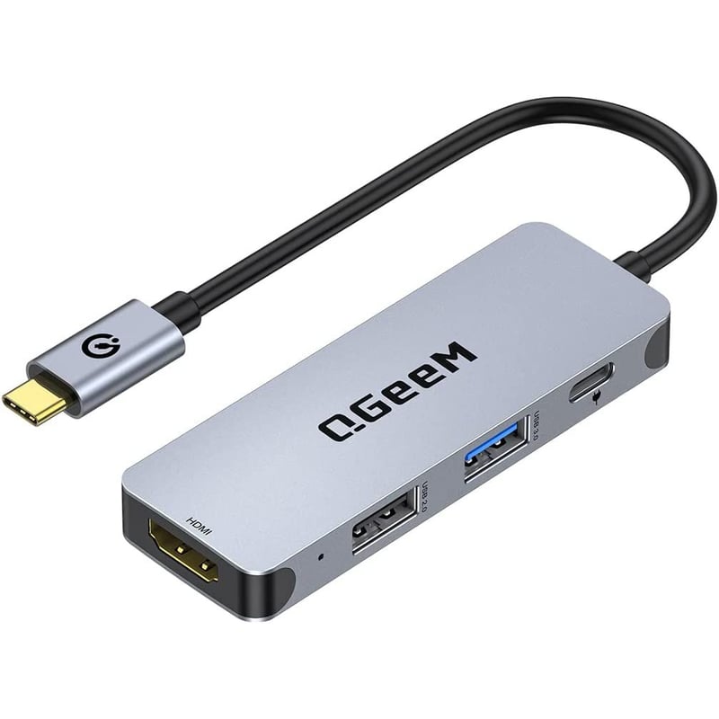 Adaptador USB Tipo C HDMI 4k Multi Puertos 4 En 1 USB 3.0 HUB QGEEM | falabella.com