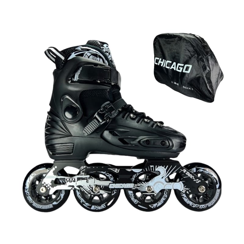 Patines En Linea Semiprofesionales Chicago Magic M Negro CHICAGO ...