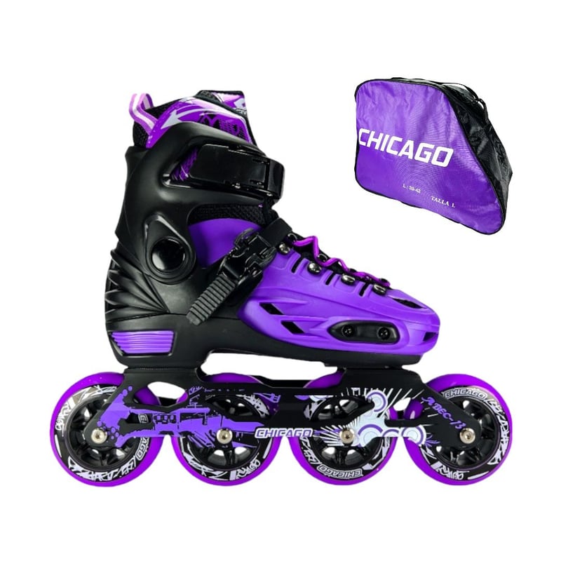Patines En Linea Semiprofesionales Chicago Magic M Morado CHICAGO ...