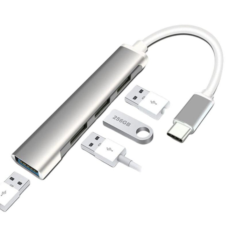 Usb hub tipo c 4 puertos adaptador convertidor otg usb 3.0 GENERICO | falabella.com