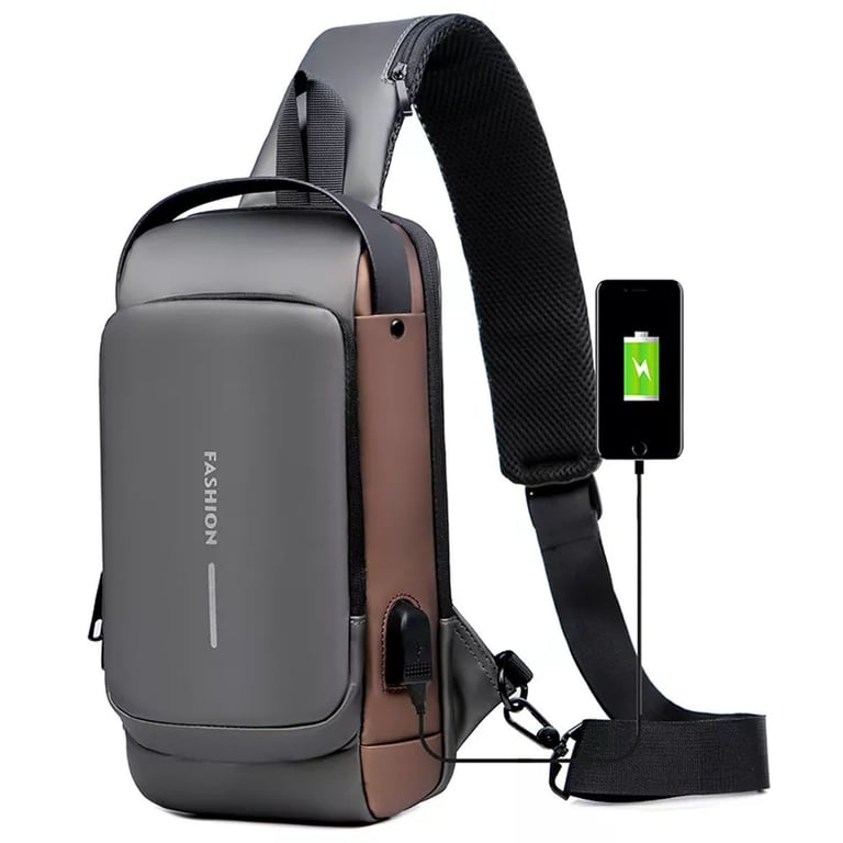Canguro Antirrobo Impermeable Con USB Multifuncional ONE PIXEL ...