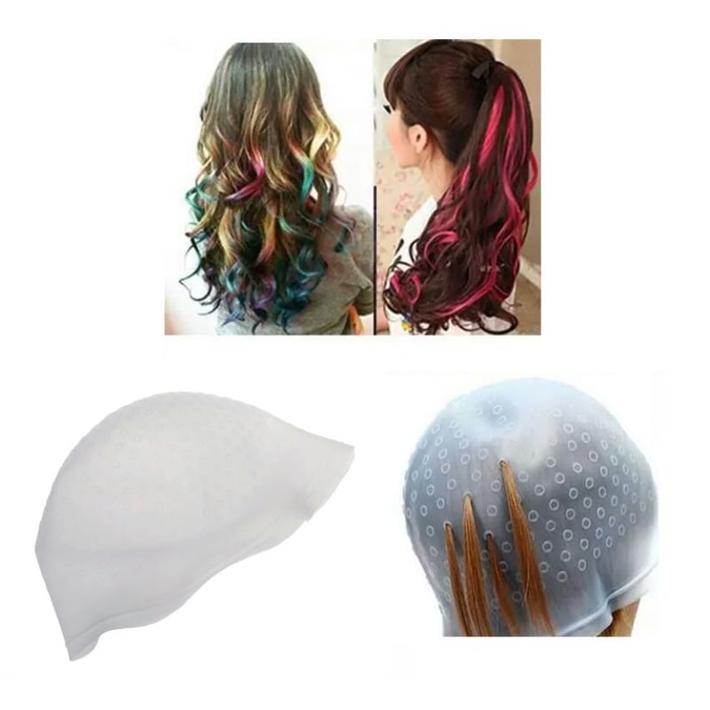 Gorro siliconado para mechas set x3 unds tinte peluqueria GENERICO ...