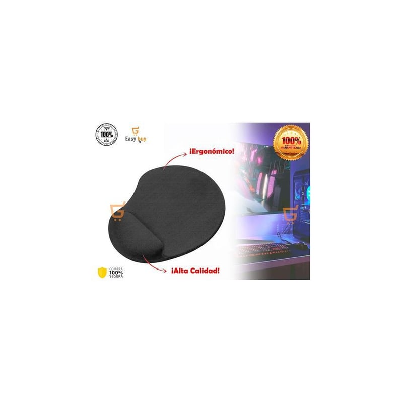 Pad mouse tech-1 con soporte para muñeca negro GENERICO | falabella.com
