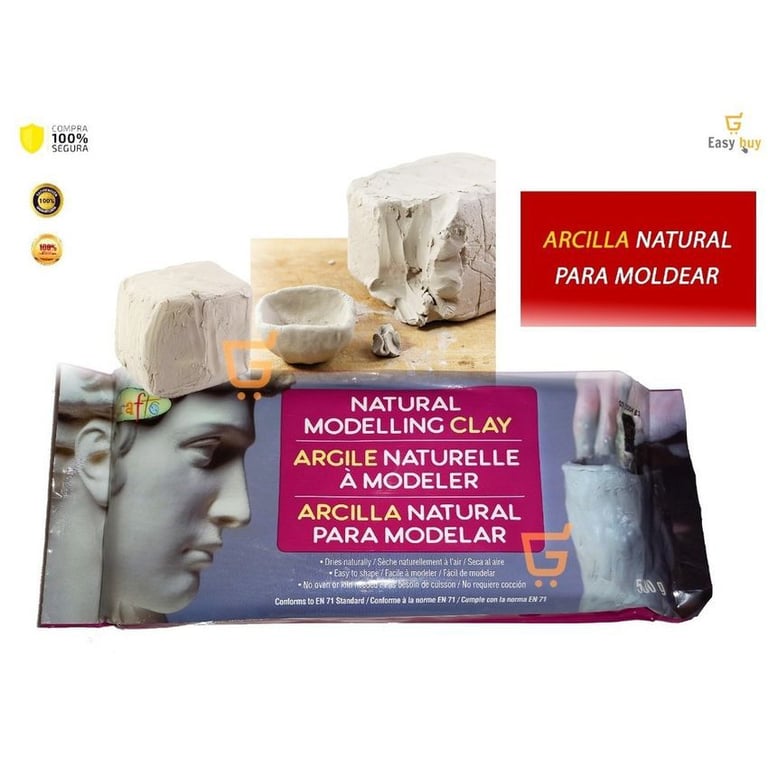Arcilla natural secado al aire moldeable para esculpir mano GENERICO ...