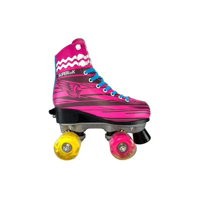 Patines 4 Ruedas Artisticos Ajustables Ruedas Con Luces M SUPER LOOK ...