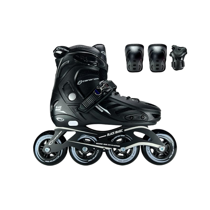 Patines Linea Semiprofesionales Canariam Black Magic L Negro CANARIAM ...