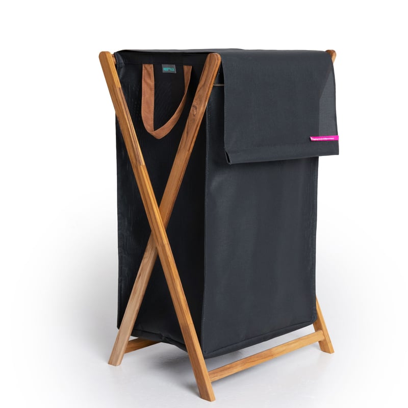 CANASTA PARA ROPA NEGRA ecológica y funcional REEMADE | falabella.com