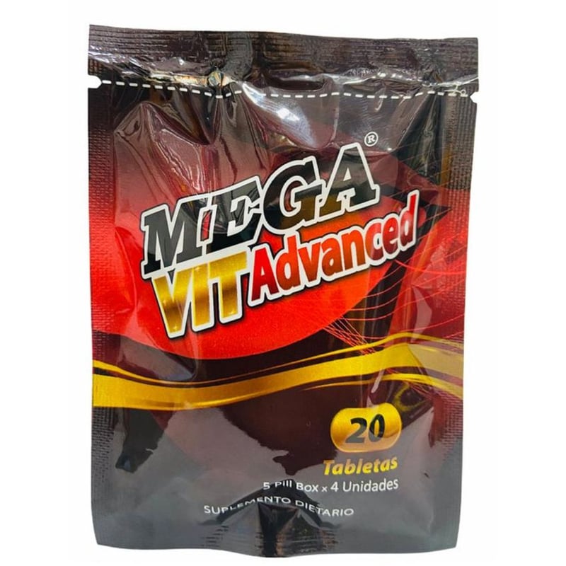 Mega vit advance x20 tabletas - potenciador sexual MEGA VIT ADVANCED ...