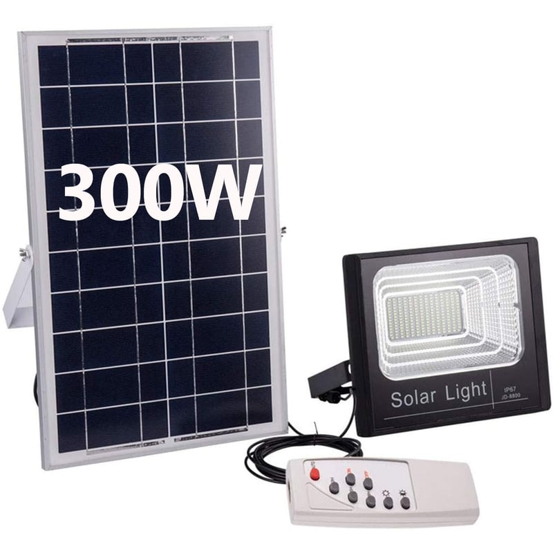 Lampra Luz Solar Con Panel 300w Con Control Remoto IP67 ONE PIXEL ...