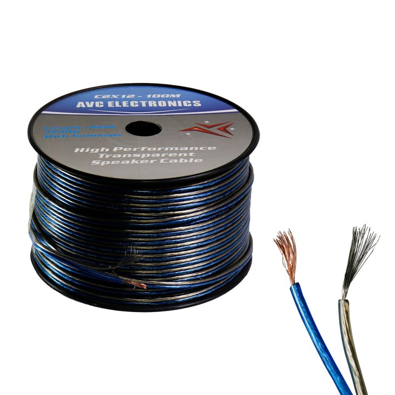 Cable Cristal Oxigenado AVC c2x12 Azul - Gris 100 Mts C2X12-100M. AVC ...