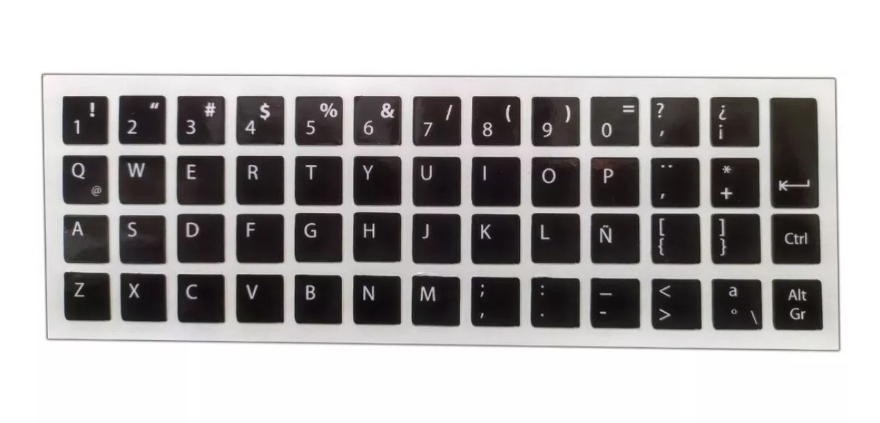 Sticker Letras Adhesivas Para Teclado En Español GENERICO | falabella.com