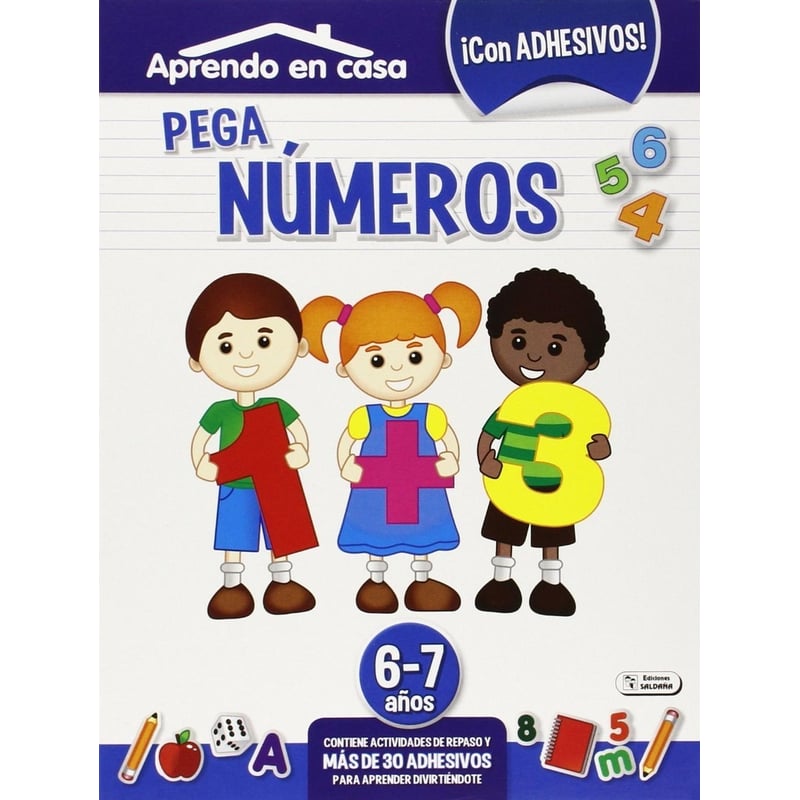 Pega Numeros. Aprendo En Casa. 6-7 Años GENERICO | falabella.com Pega Numeros. Aprendo En Casa. 6-7 Años GENERICO | falabella.com