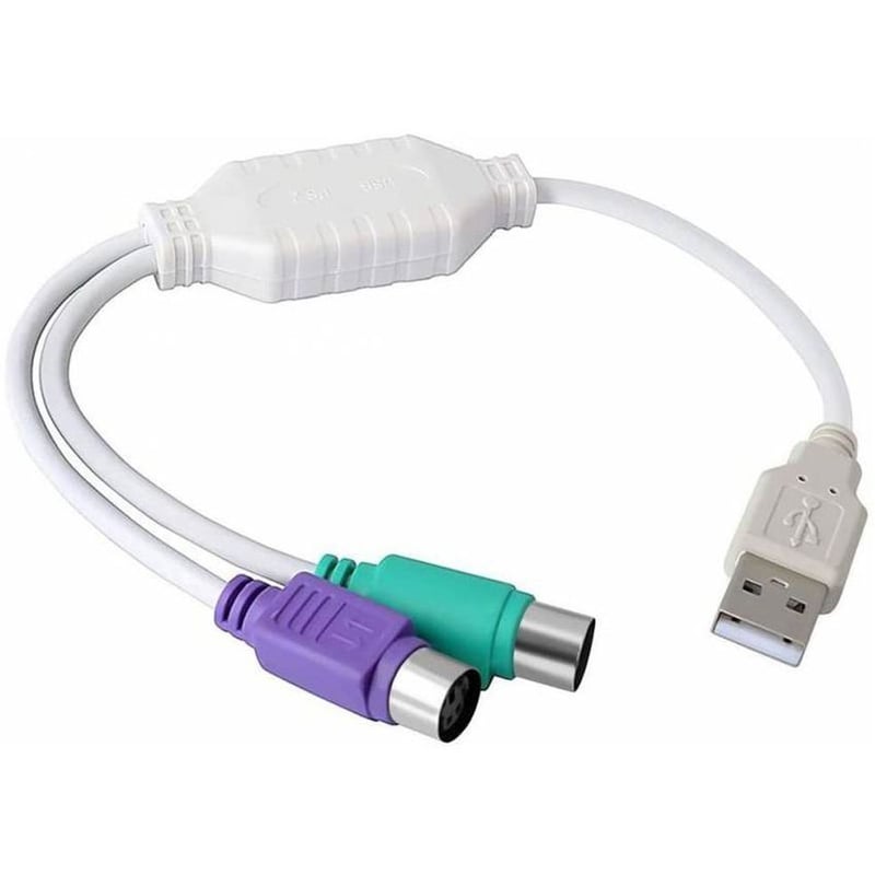 Cable Adaptador PS2 a USB Blanco Convertidor Macho Hembra GENERICO | falabella.com