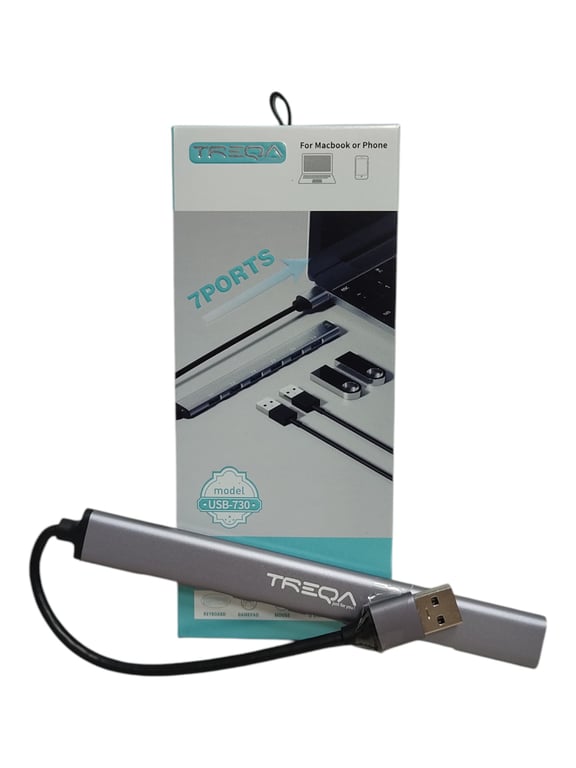 Adaptador Hub Usb tipo C a 6 Puertos Usb 20. y 1 puerto usb 3 Aluminio GENERICO | falabella.com