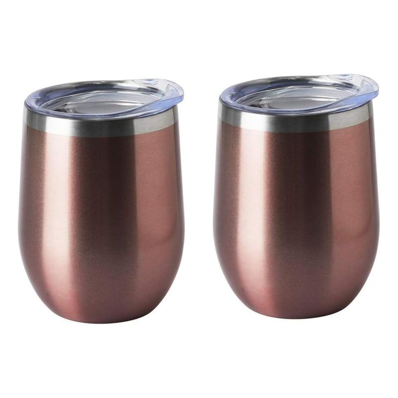 Vasos Termicos Acero Inoxidable Frío Y Calor 340ml Set De 2 - Marron- CASATUA | falabella.com