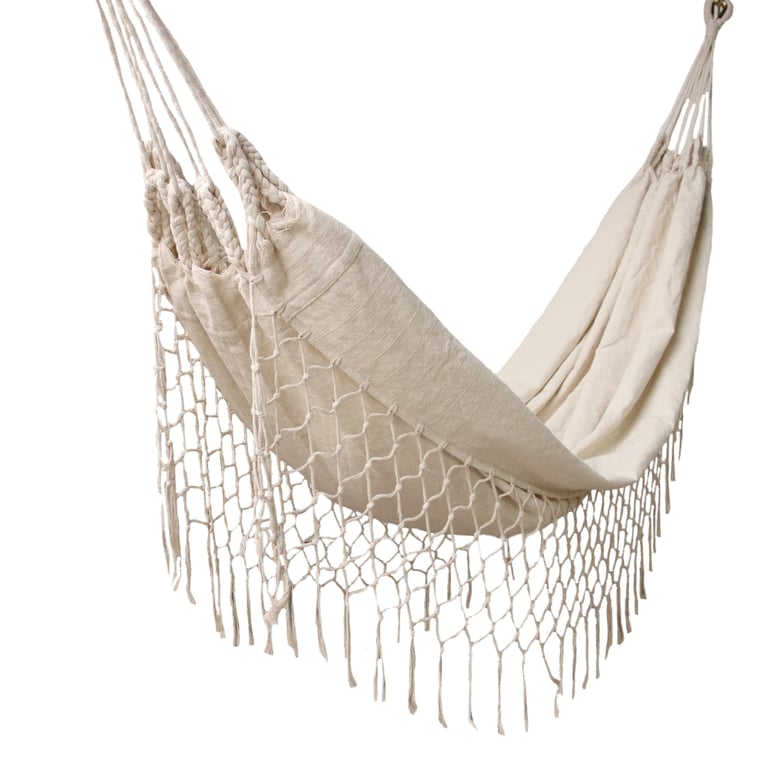 Hamaca en Algodón Beige con Flecos GENERICO | falabella.com