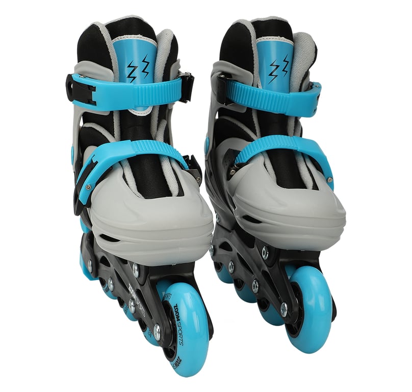 Patines en Linea 4 Ruedas Gris Azul Zoom Sports T_35-38 ZOOM SPORT ...