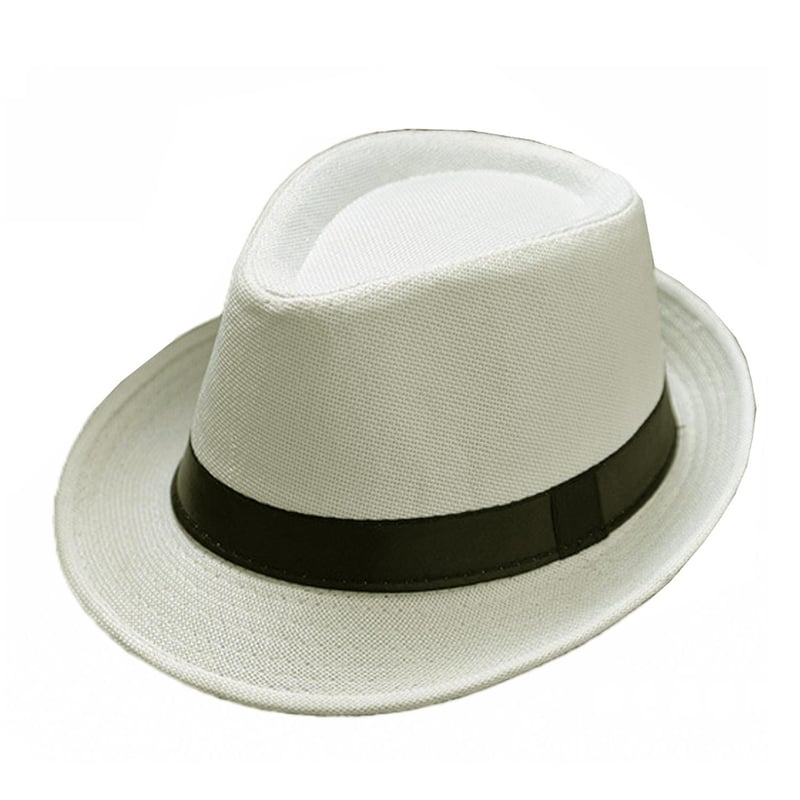 Sombrero Fedora Gardel Hombre Mujer Playa Protege Sol Gorro - Crema ...
