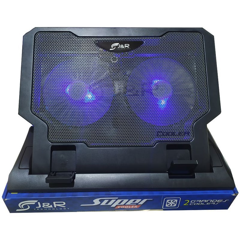 Base refrigerante jyr para portátil 2 ventiladores JYR TECHNOLOGY ...