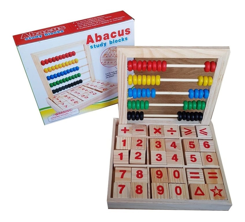 Abaco Juego Didactico Madera Operaciones Matemáticas Aprende GENERICO | falabella.com