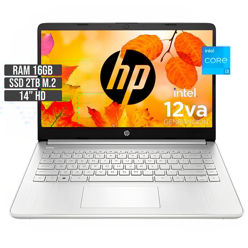 PORTATIL HP INTEL CORE I3-1215U SSD 2TB RAM 16GB LED 14 HD HP | falabella.com