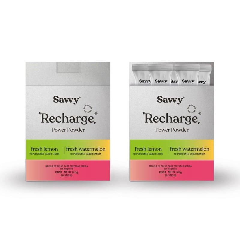 Recharge Savvy Sabor Limon Sandia 6G X 20 Sobres SAVVY | falabella.com Recharge Savvy Sabor Limon Sandia 6G X 20 Sobres SAVVY | falabella.com