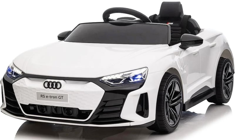 Carro Audi Rs E-tron Electrico Radio Fm Btooth Ctrol- Blanco AUDI ...