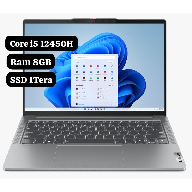 Portatil Lenovo Ultrabook Core i5 12450H Gen 12 Gaming - Ram 8Gb - SSD ...