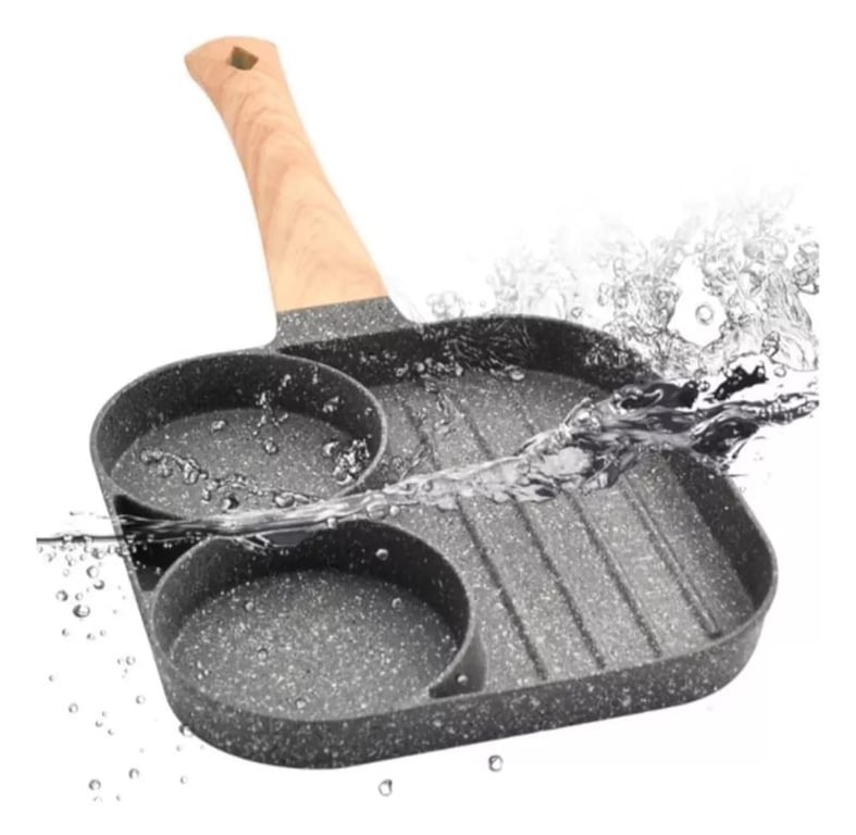 Sartén Antiadherente Multiuso 3 En 1 Para Huevos Carne Small SHENGKE ...