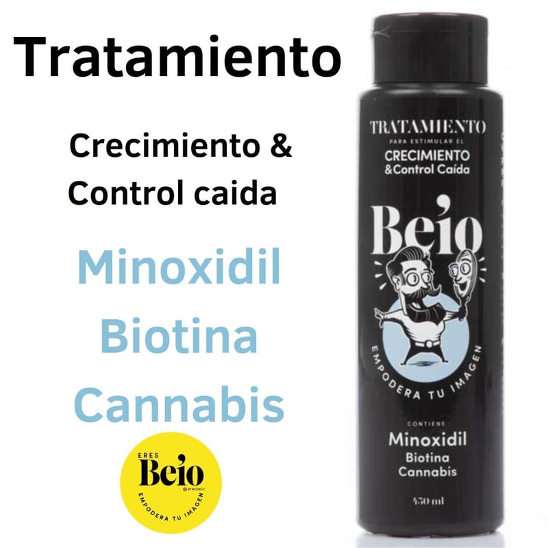Tratamiento Minoxidil Biotina Vitamina E Control caída y crecimiento de ...