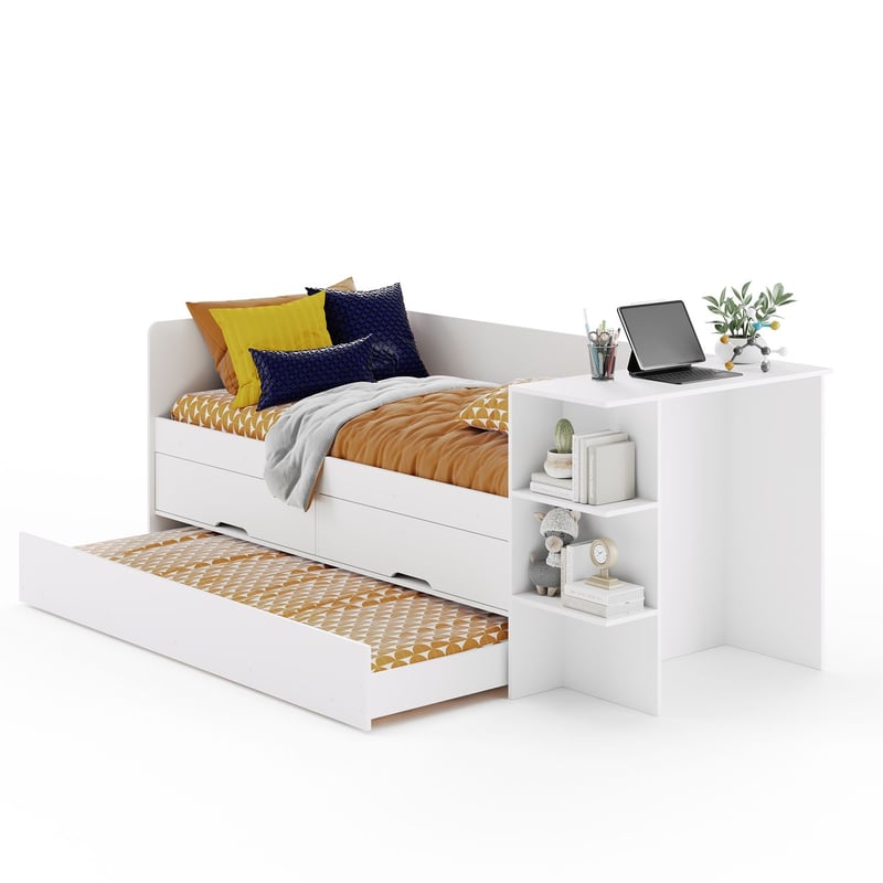 Cama Multifuncional Berlín Blanco MUEBLES 2020 | falabella.com