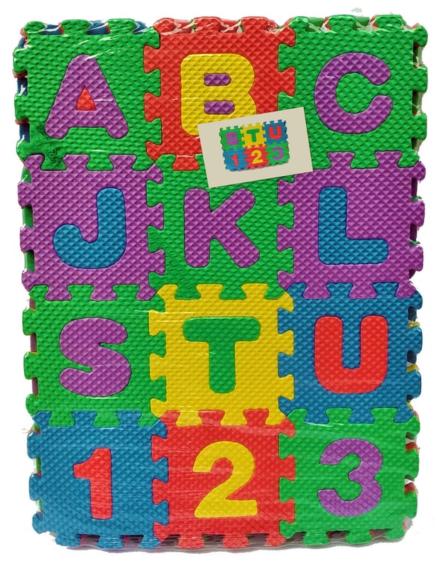 Tapete Abecedario Completo Fomy Fomi Bebe 36 Fichas Foami GENERICO ...