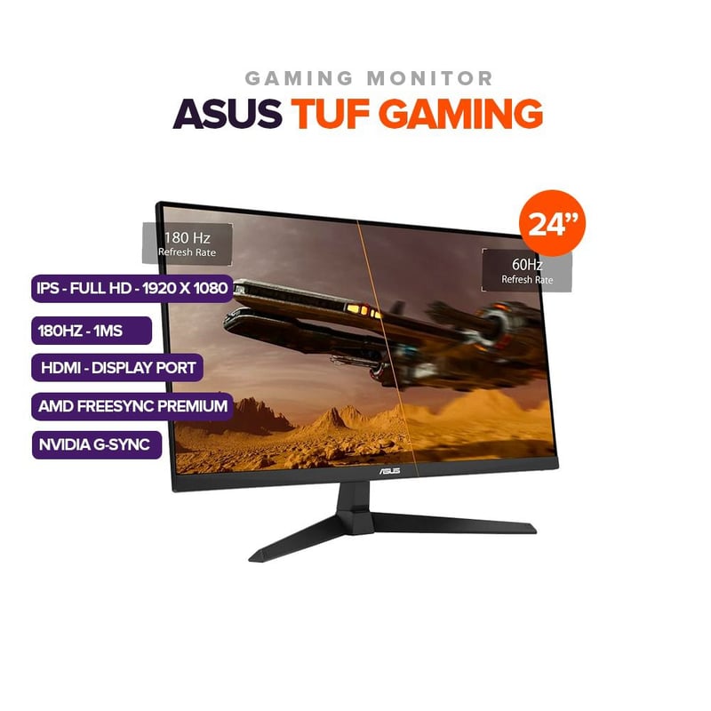 Monitor ASUS TUF Gaming 24 Pulgadas VG249Q3A 238 180HZ ASUS | falabella.com