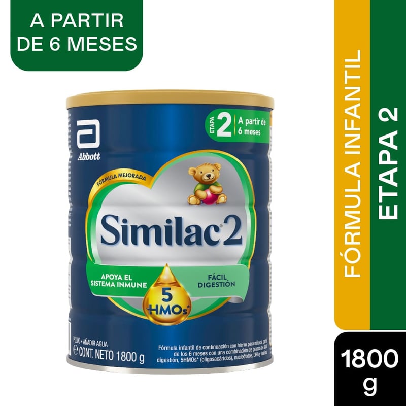 Formula Infantil Similac 2 5 Hmos Etapa 2 6-24m X 1800g SIMILAC ...