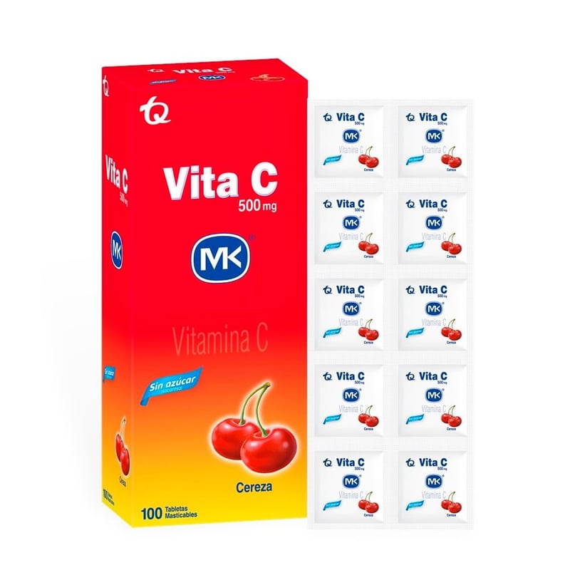 Vitamina C Mk 500Mg Cereza Caja X 100 Tabletas MK | falabella.com